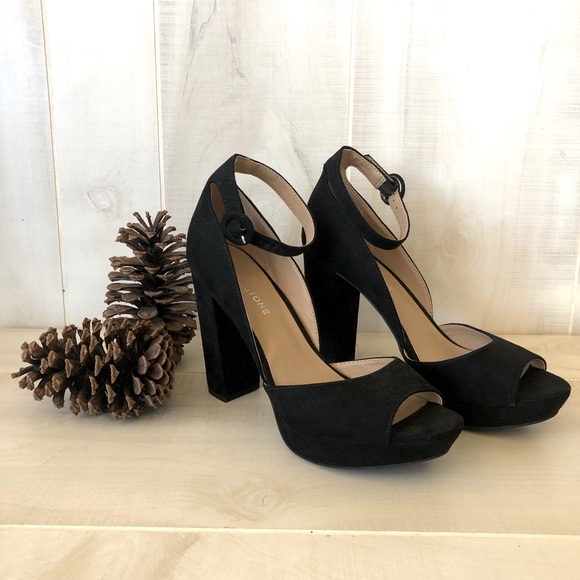 Sun + Stone | Shoes | Sun Stone Ss Reeta Black Platform Heels | Poshmark